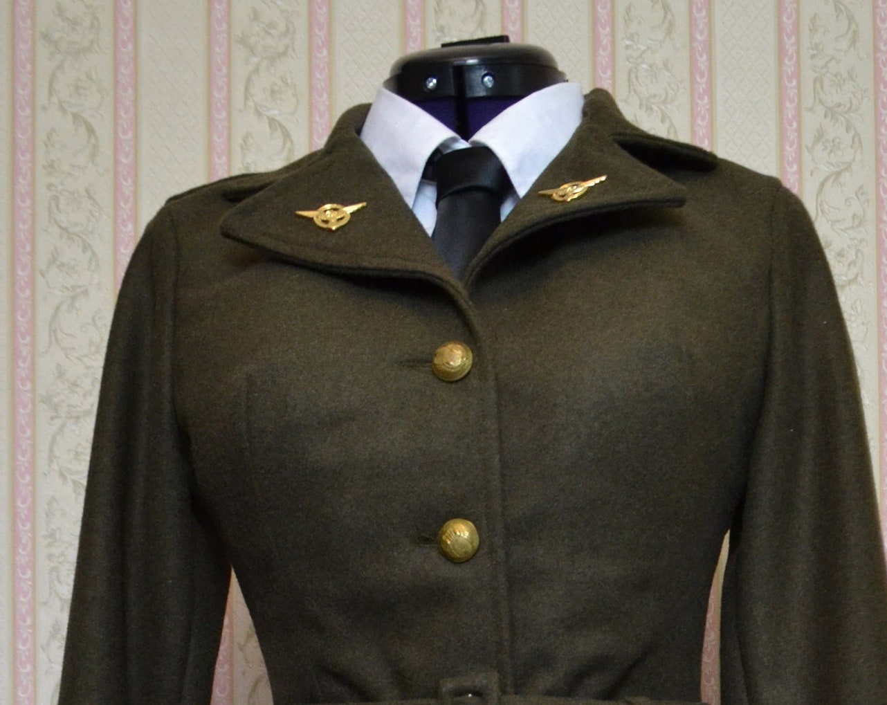 1940s Peggy Carter Army Cosplay Uniform – Pangocosplay